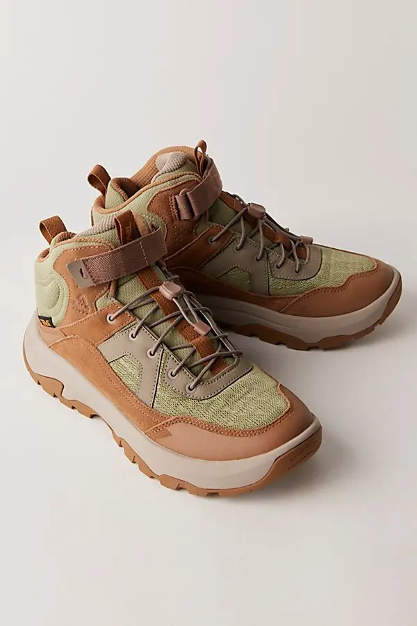 Teva Hurricane Daybreaker Mid Hiking Boots - Honey Brown/sage