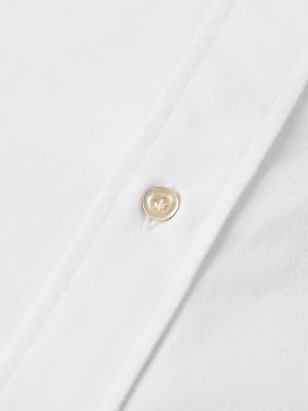 Eleventy Button-down Collar Cotton Oxford Shirt