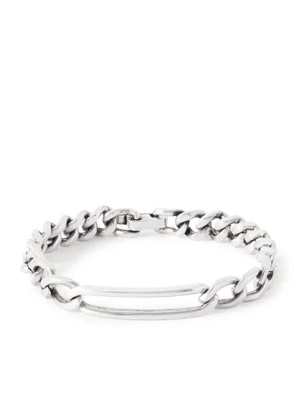 Saint Laurent Tone Chain Bracelet - Silver