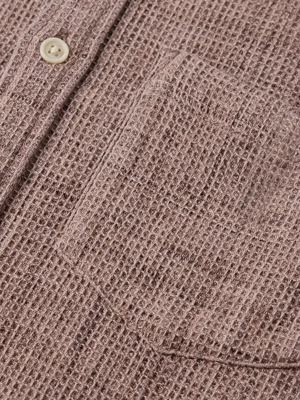 CORRIDOR Waffle-knit Cotton Shirt