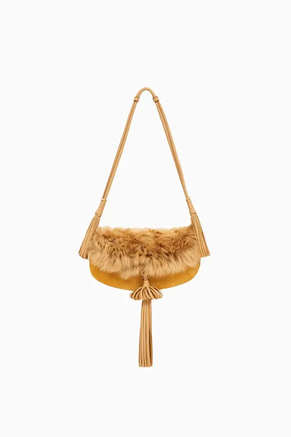 Ulla Johnson Paloma Tassel Flap Bag - Lotus