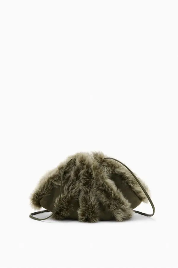 Ulla Johnson Adria Shearling Crossbody Handbag