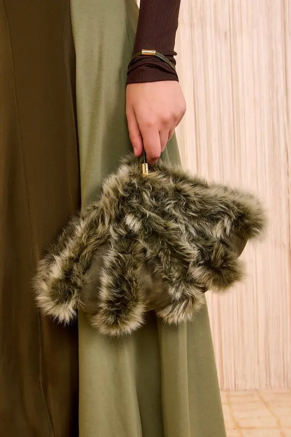 Ulla Johnson Adria Shearling Crossbody Handbag