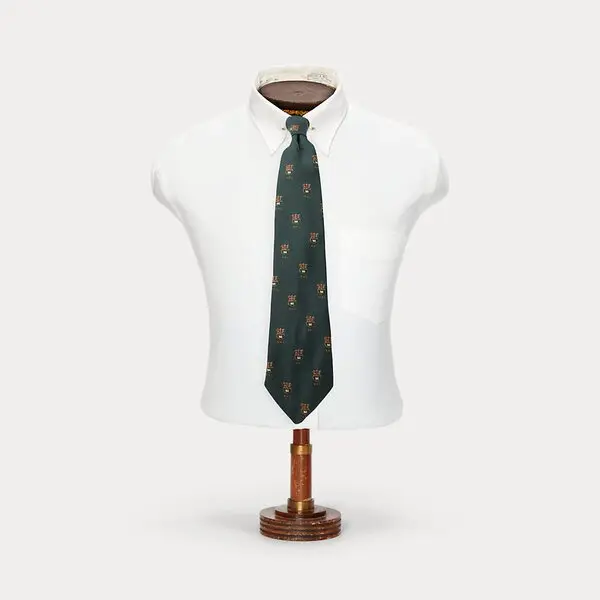 Ralph Lauren Wool-silk Club Neck Tie - Green
