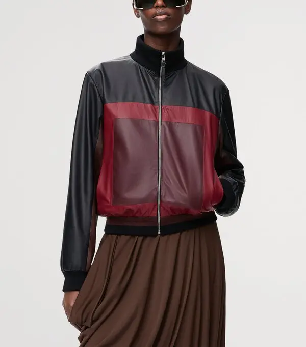 Loewe Leather Cropped Jacket