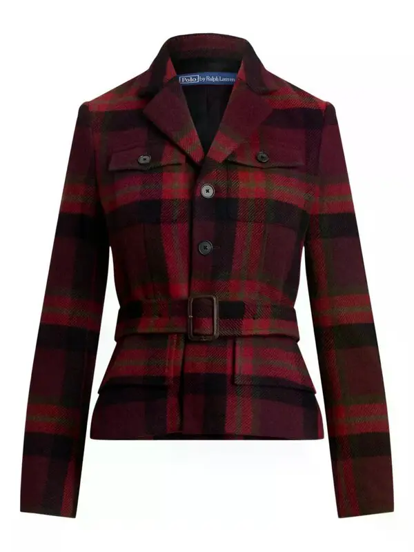 Polo Ralph Lauren Belted Plaid Jacket