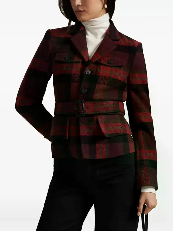 Polo Ralph Lauren Belted Plaid Jacket
