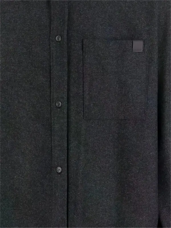 DARKPARK Button-down Patch-pocket Shirt - Grey