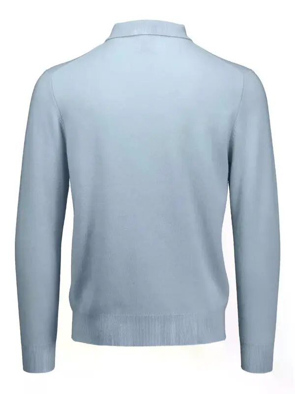 ALLUDE Cashmere Polo Shirt - Blue