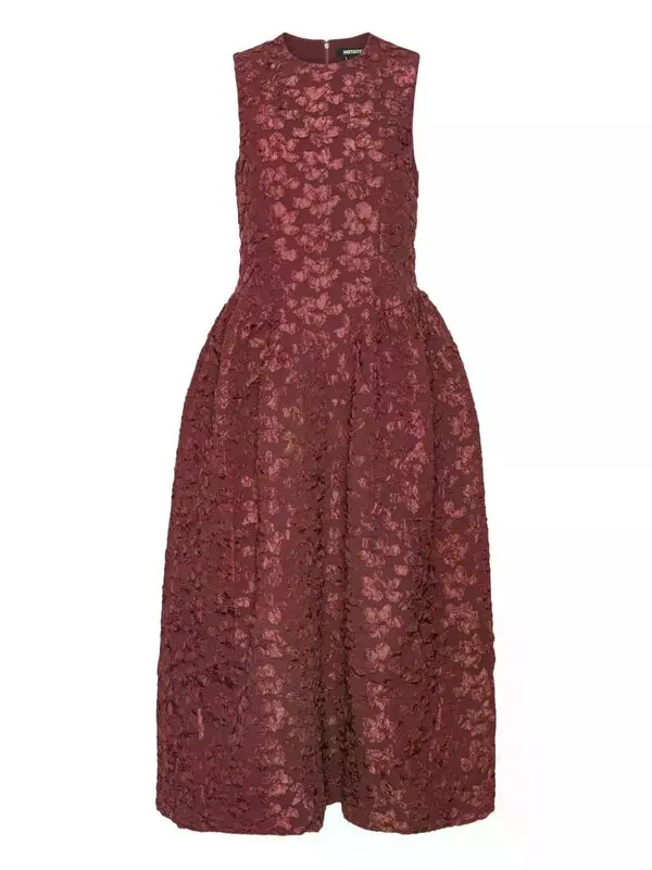 ROTATE BY BIRGER CHRISTENSEN Flower-embellishment Midi Dress