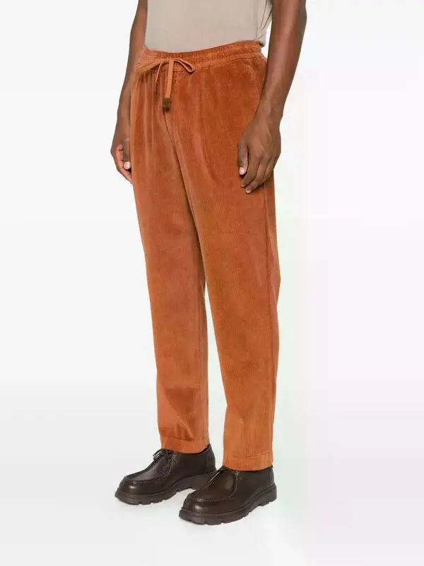 Jacob Cohen Drawstring Corduroy Trousers - Orange