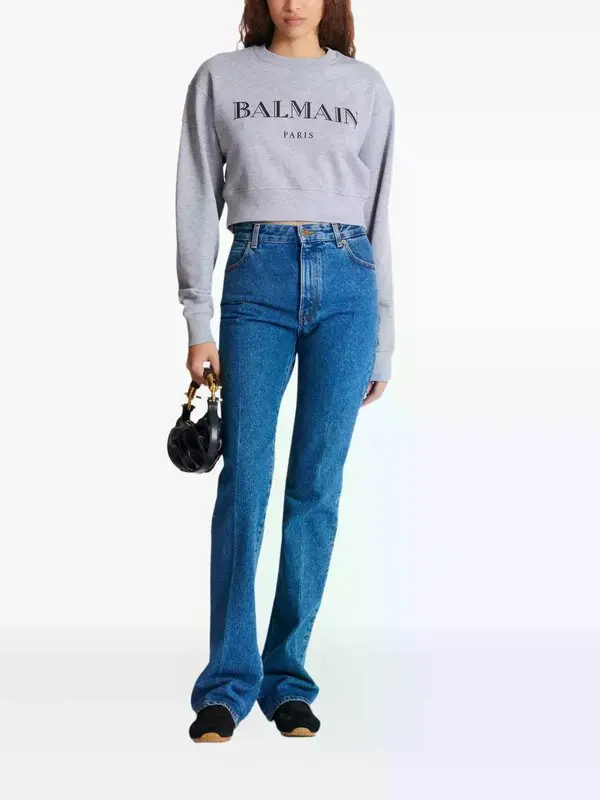 Balmain Logo-print Crew-neck Sweatshirt