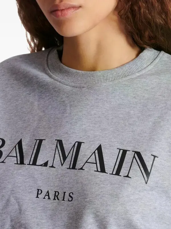 Balmain Logo-print Crew-neck Sweatshirt