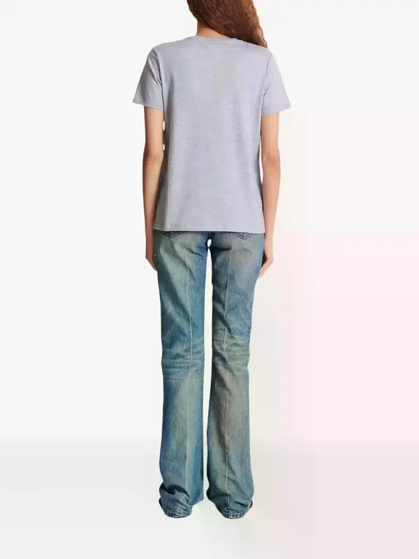 Balmain Logo-print Cotton T-shirt - Grey