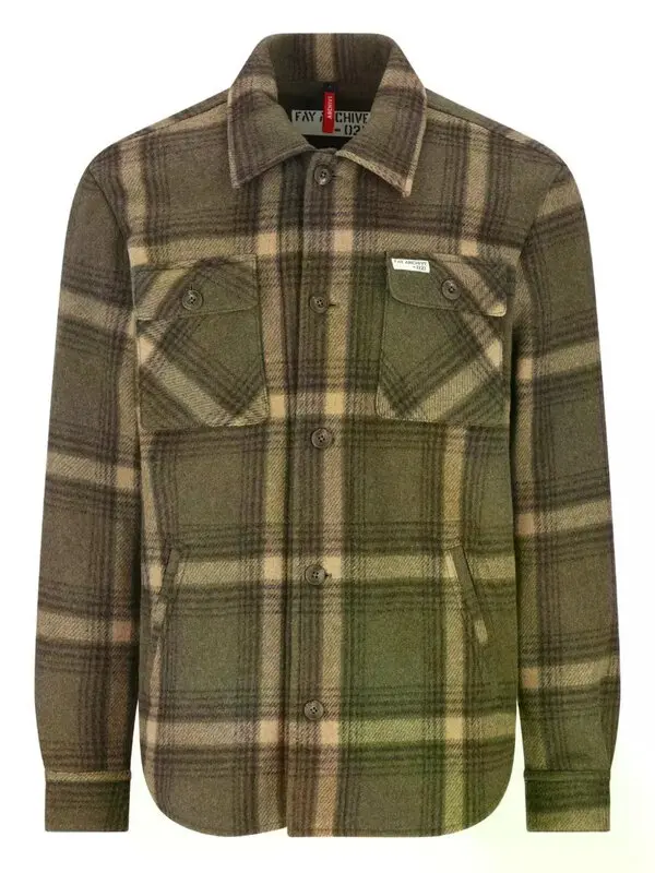 FAY Check-pattern Shirt