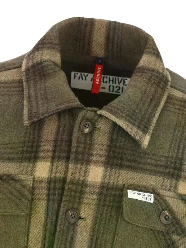 FAY Check-pattern Shirt