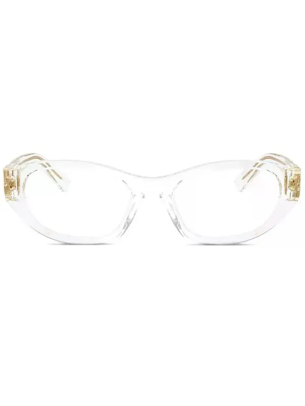 Miu Miu Cat-eye Frame Glasses - White