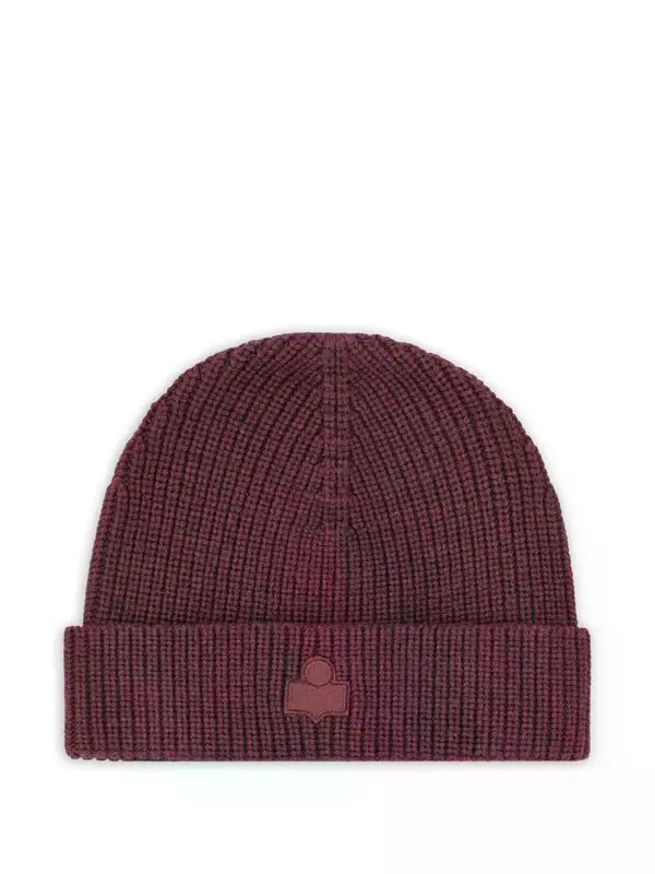Isabel Marant Ribbed Wool Beanie - Red