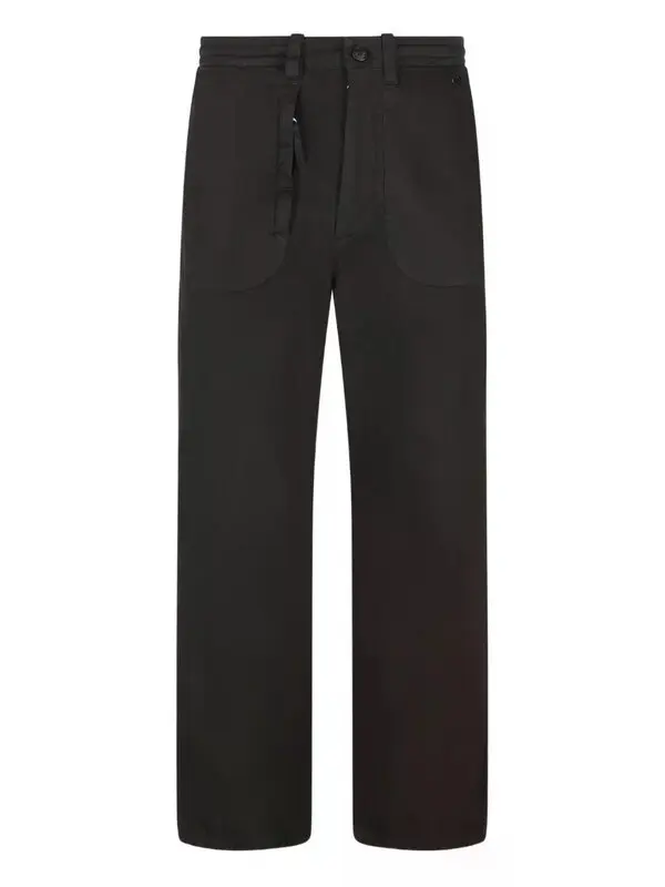 MASSIMO OSTI STUDIO Patch-pocket Trousers - Black