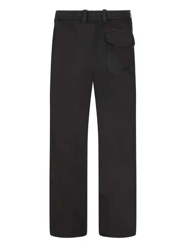 MASSIMO OSTI STUDIO Patch-pocket Trousers - Black