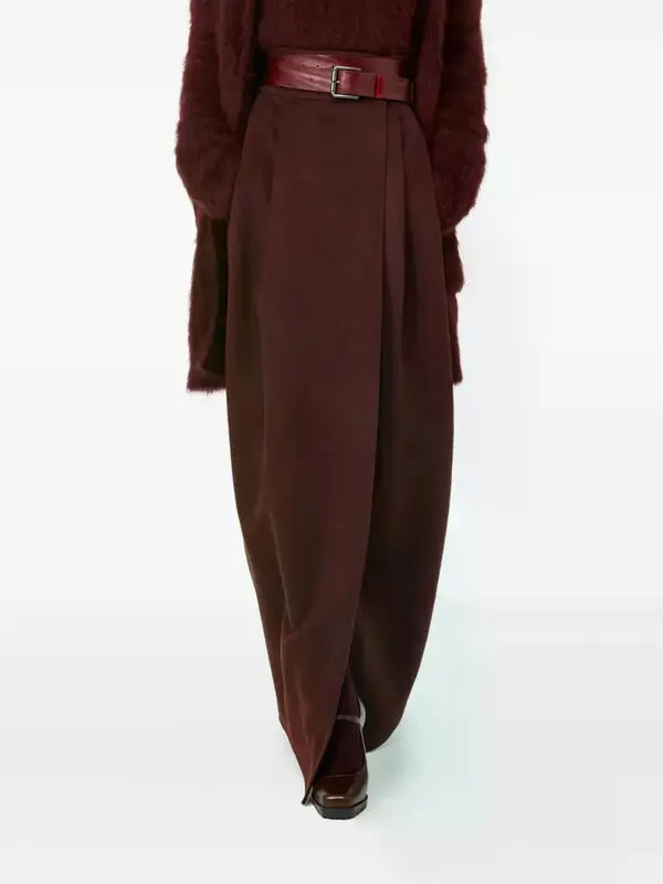 Max Mara Pleated Wrap Skirt