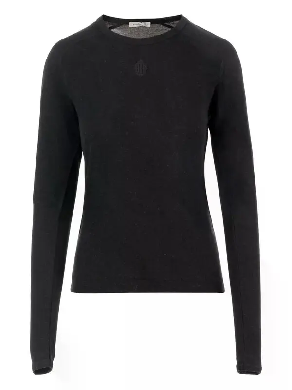 BY MALENE BIRGER Logo-embroidered Crew Neck Sweater