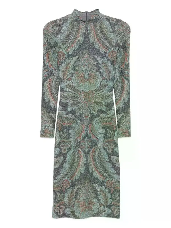 Etro Floral-pattern High-neck Dress