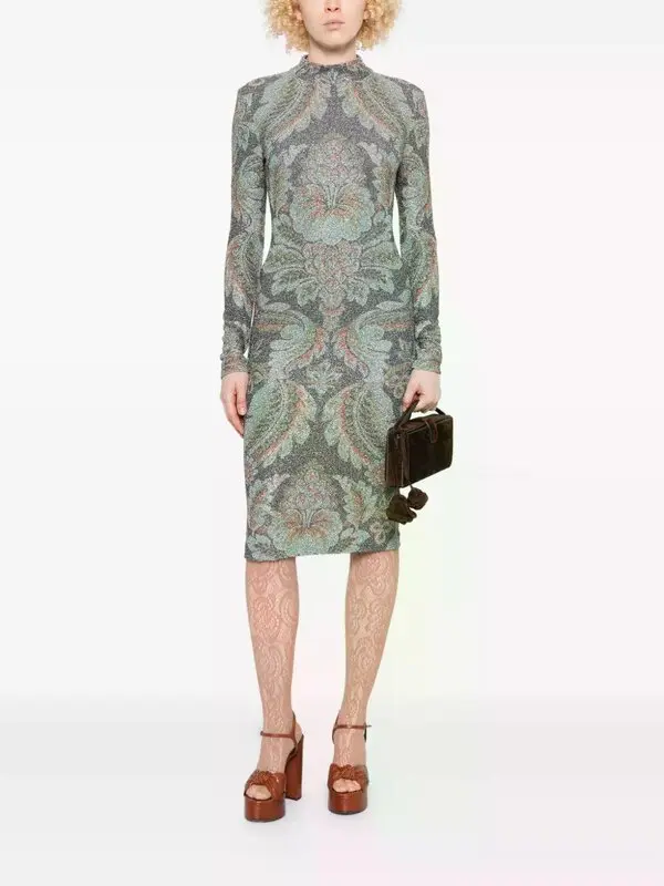 Etro Floral-pattern High-neck Dress