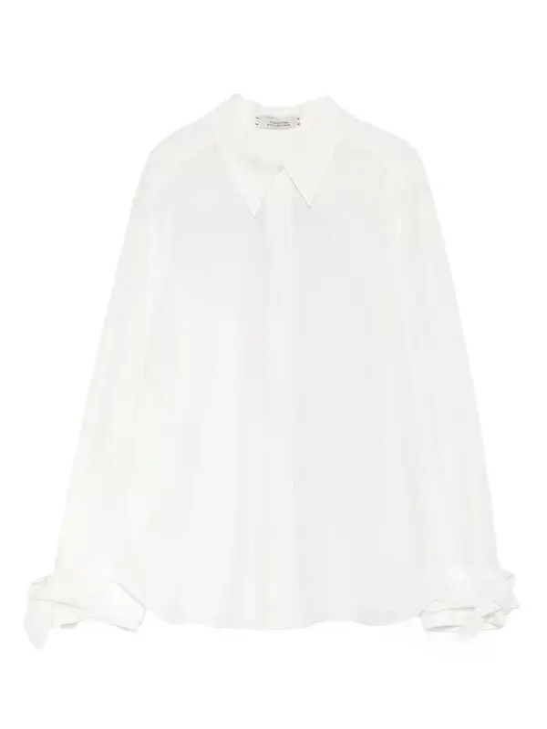 Dorothee Schumacher Tie-cuff Crepe Top