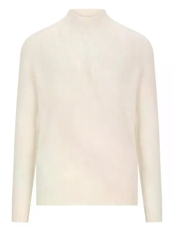 Tagliatore High-collar Ribbed Sweater