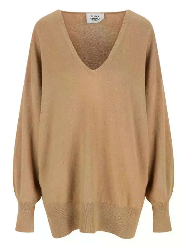 Alpha Studio Cashmere V-neck Sweater