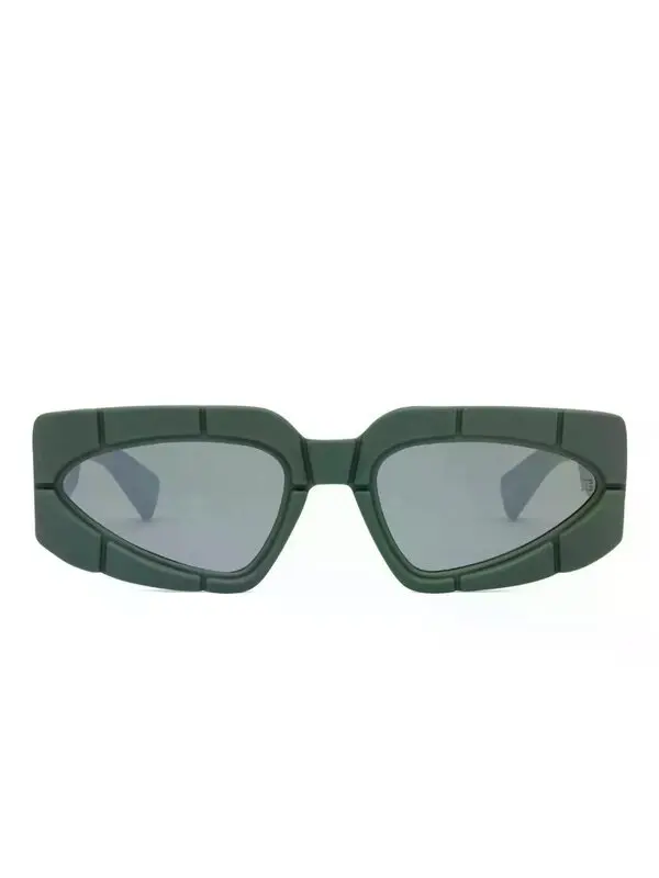 Balmain Geometric-frame Sunglasses - Green