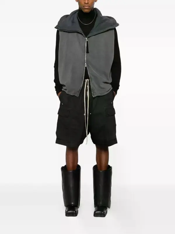 THOM KROM Hooded Zip-up Vest