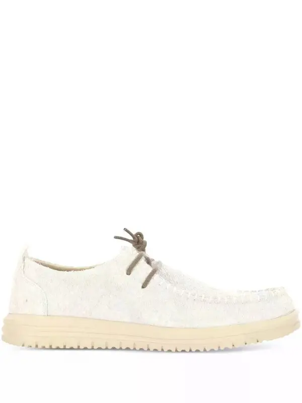 HEY DUDE Leather Loafers - Neutrals