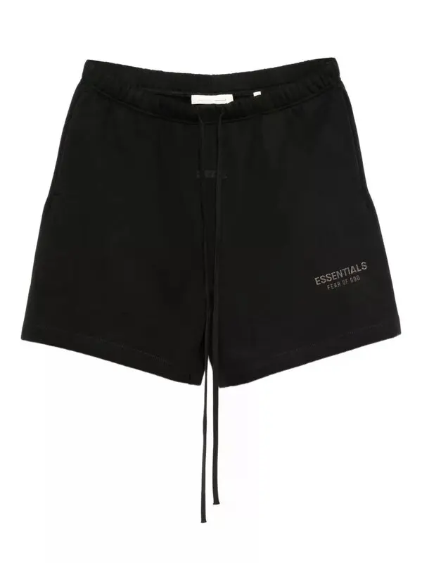 Fear Of God Logo Appliqué Shorts - Black