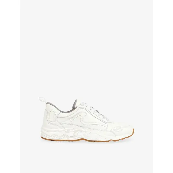 Sandro Flame Leather Low-top Trainers - White