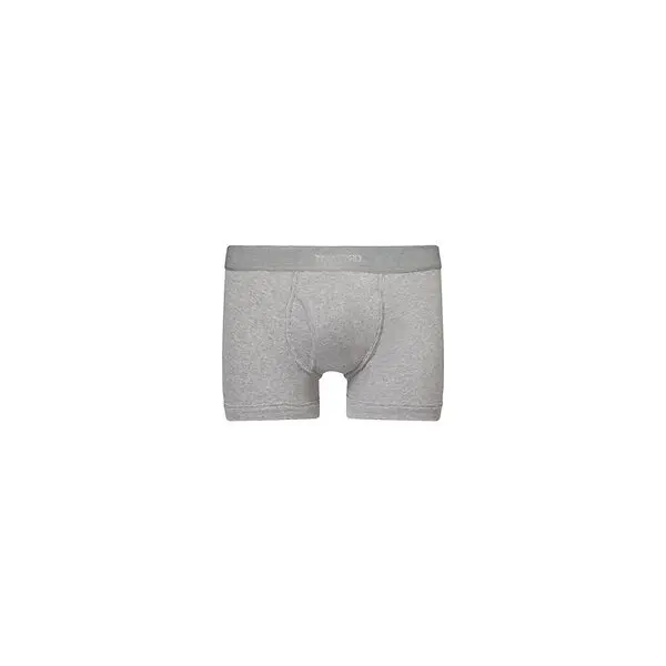 TOM FORD Branded-waistband Stretch-cotton Boxer Briefs - Grey
