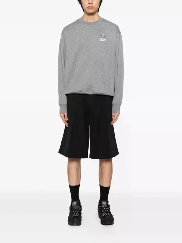 AAPE BY *A BATHING APE Logo-appliqué Sweatshirt - Grey