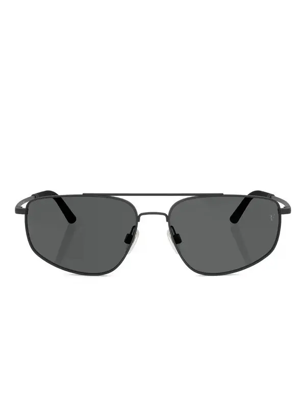 Oliver Spencer Pilot-frame Sunglasses - Black