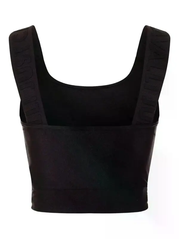 Just Cavalli Logo-strap Cropped Top