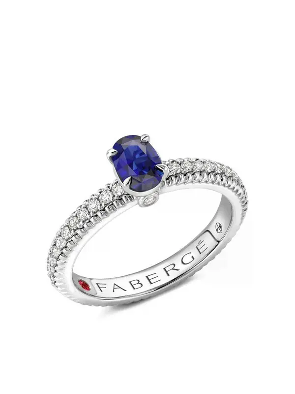 Faberge Colours Of Love Multi-stone Ring - Silver