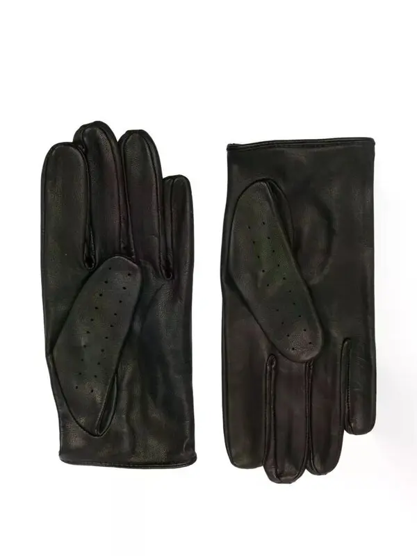 ERNEST W. BAKER Perforated Studded Leather Gloves