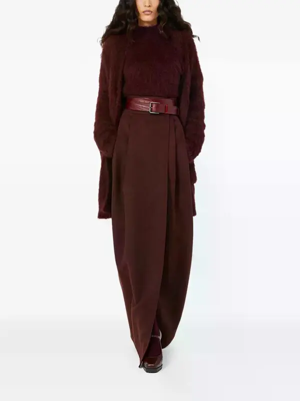 Max Mara Pleated Wrap Skirt