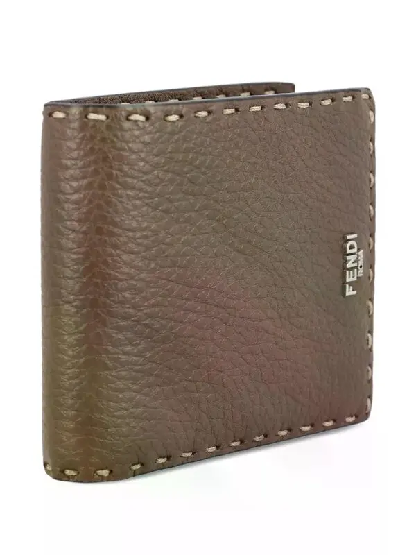 Fendi Selleria Leather Wallet - Neutrals