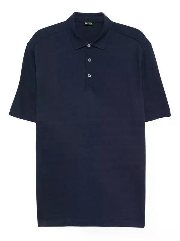 Zegna Short-sleeve Button Polo Shirt