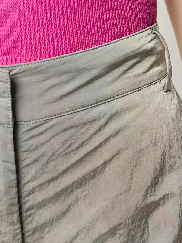 Off-White Printed Trousers With Tie Cuffs