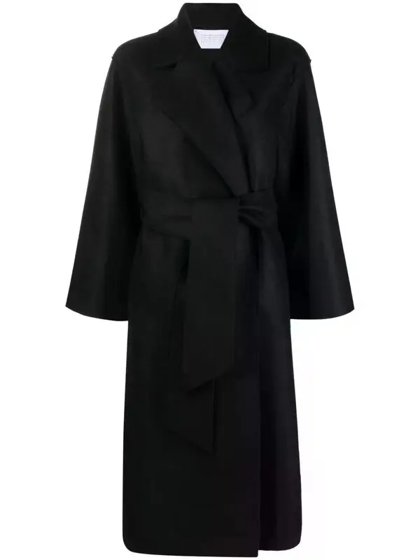 Harris Wharf London Belted Virgin Wool Long Coat