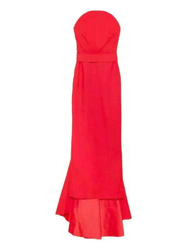 Solace London Citra Belted Fishtail Maxi Dress