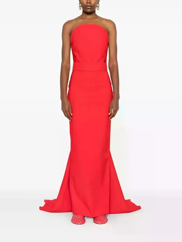 Solace London Citra Belted Fishtail Maxi Dress