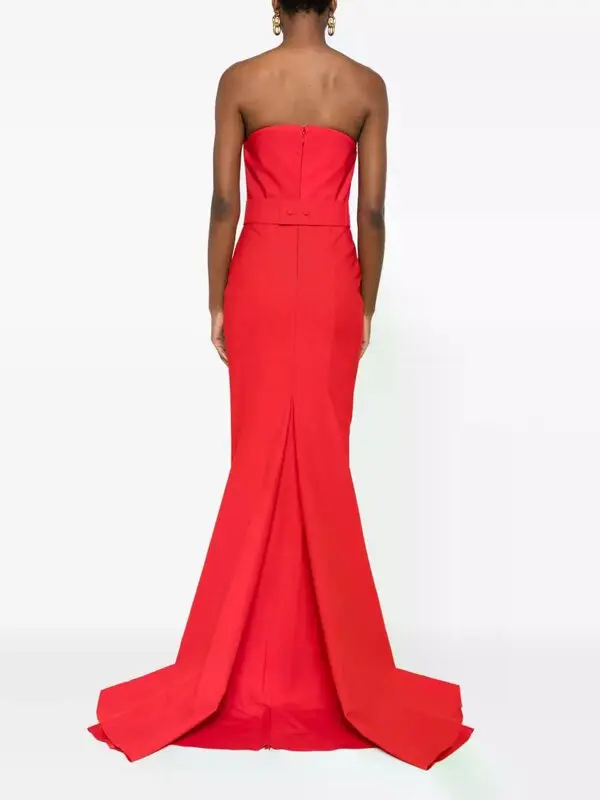 Solace London Citra Belted Fishtail Maxi Dress